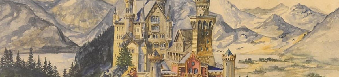 Most Expensive Hitler Painting - Neuschwanstein Castle, Water Colors (1910)
